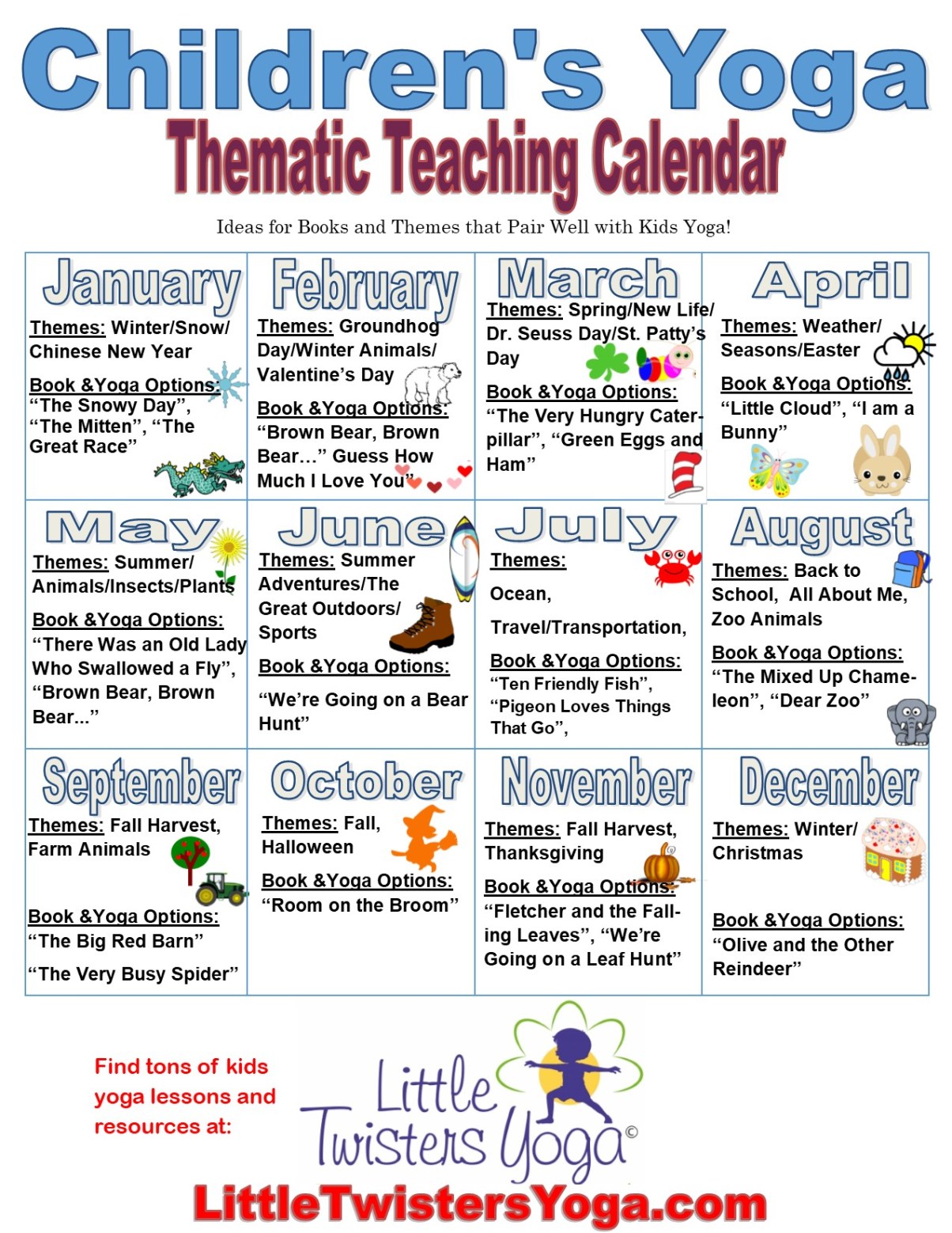 Kids Yoga & Books Units – Little Twisters Yoga & Emotional Wellness